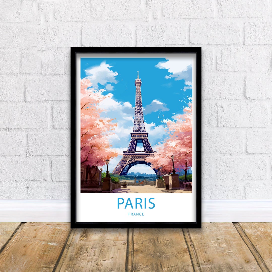 Paris Print Paris France Poster Home Décor Paris France Wall Art Paris ...