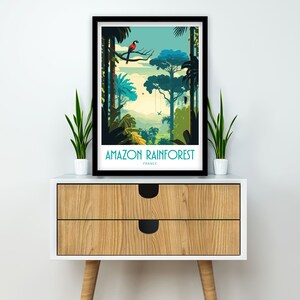 Amazon Rainforest Travel Print| Rainforest | Amazon Rainforest Poster ...