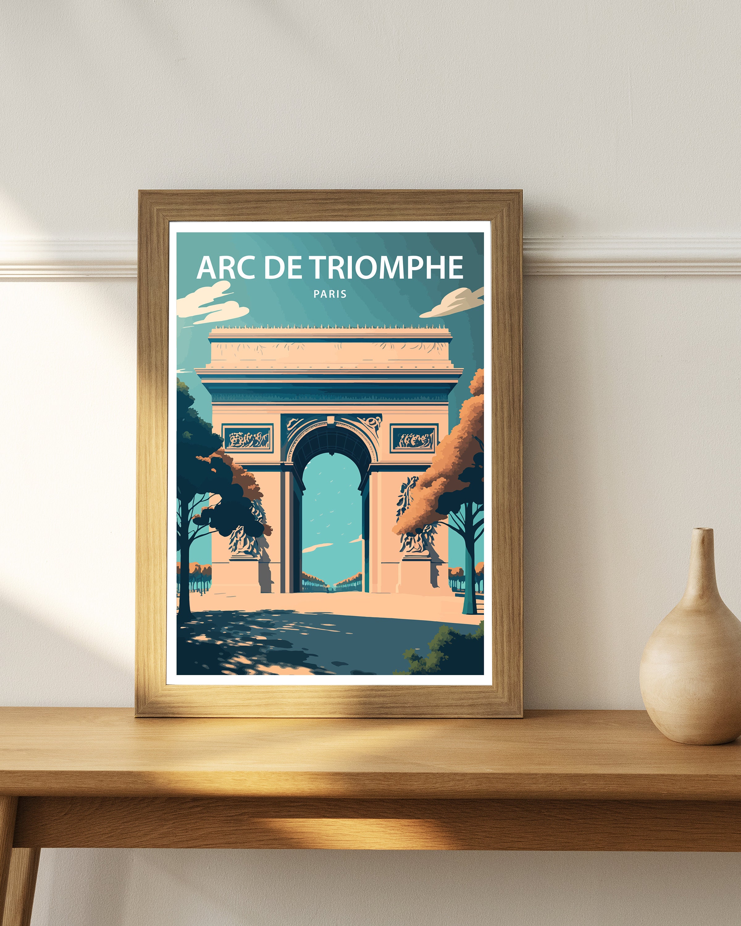 Arc De Triomphe Art Print | Arc De Triomphe | Paris Print | Home Decor ...