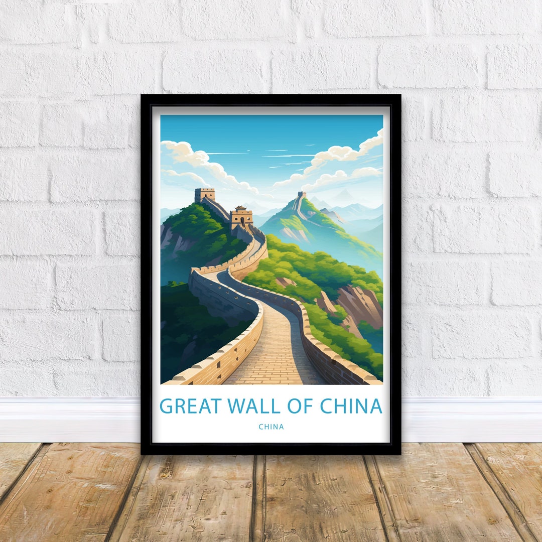Great Wall of China Print Great Wall of China Poster Home Décor Great ...