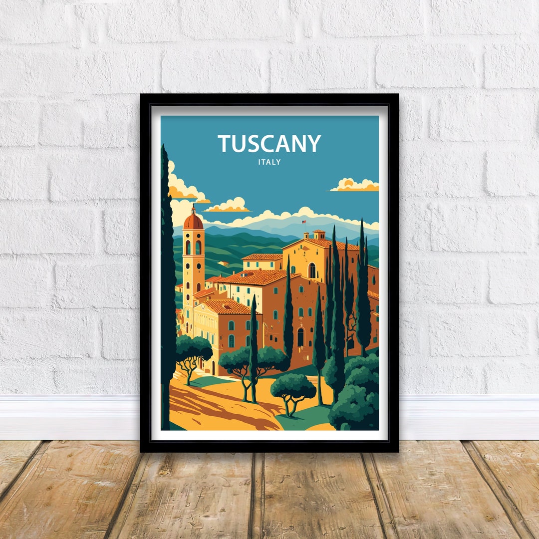 Tuscany Art Print | Tuscany Print | Italy Wall Art | Italy Poster ...