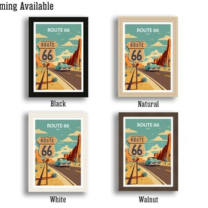 Route 66 Art Print | Route 66 | Route 66 Wall Decor| Route 66 Print ...