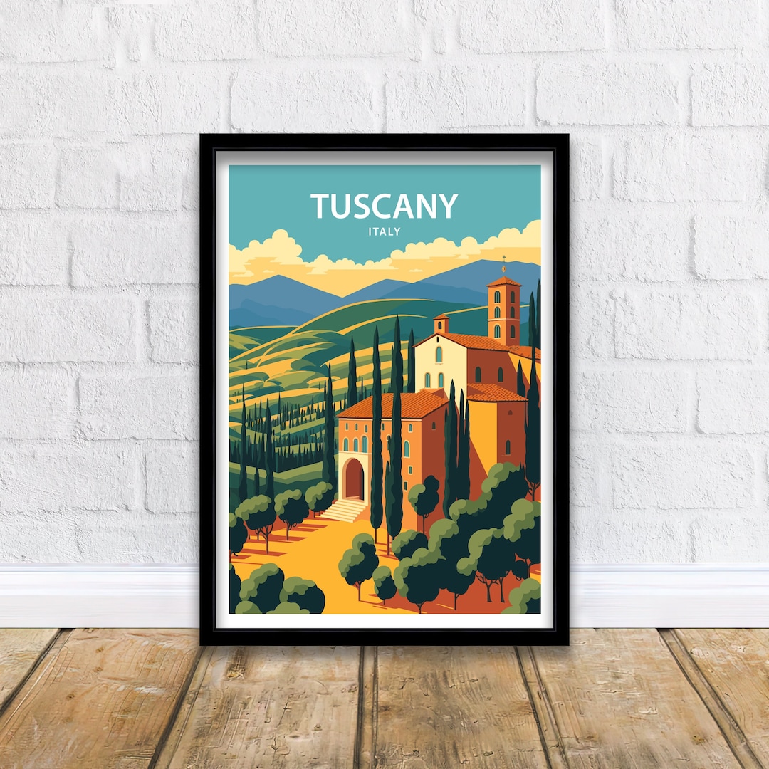 Tuscany Art Print Tuscany Print Italy Wall Art Italy Poster Tuscany ...