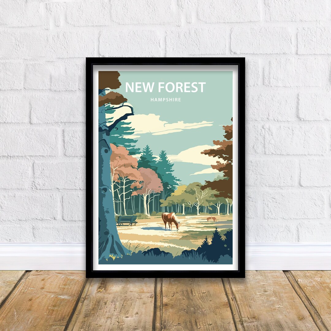 New Forest Art Print | New Forest | Hampshire | National Forest | Pony ...