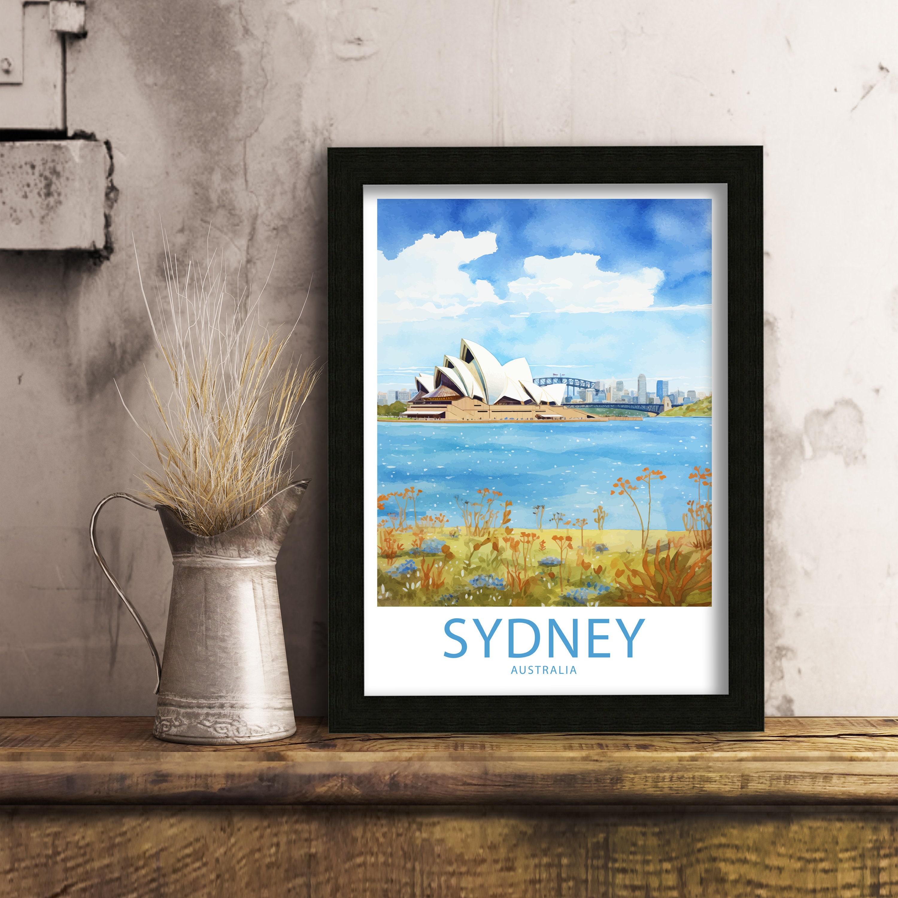 Sydney Opera House Poster Home Décor Sydney Opera House Wall - Etsy