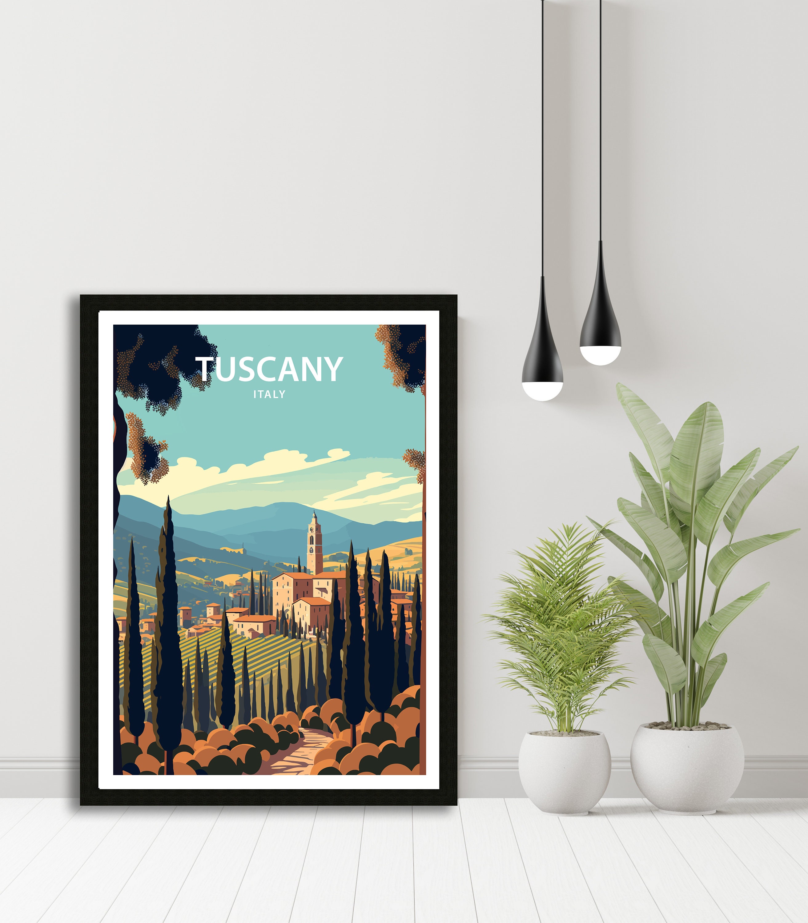 Tuscany Art Print | Tuscany Print | Italy Wall Art | Italy Poster ...