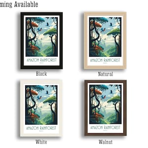 Amazon Rainforest Travel Print| Rainforest | Amazon Rainforest Poster ...