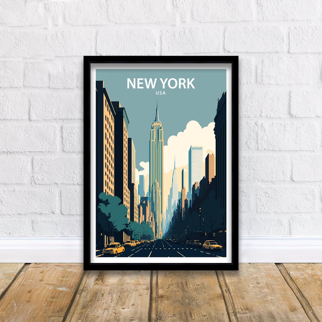 New York Art Print New York City Print New York Print Wall Decor Travel ...