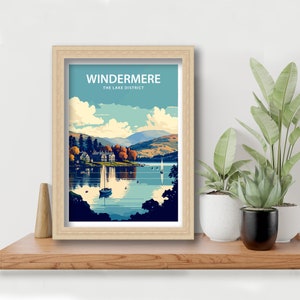 Windermere Art Print | Windermere Poster | Windermere Wall Art | Travel ...