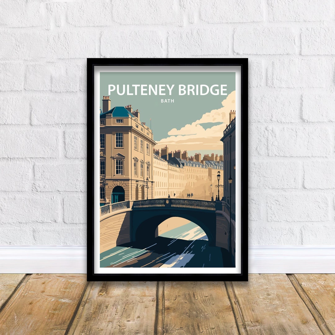 Pulteney Bridge Bath Art Print | Bath Print | Somerset Print | Travel ...