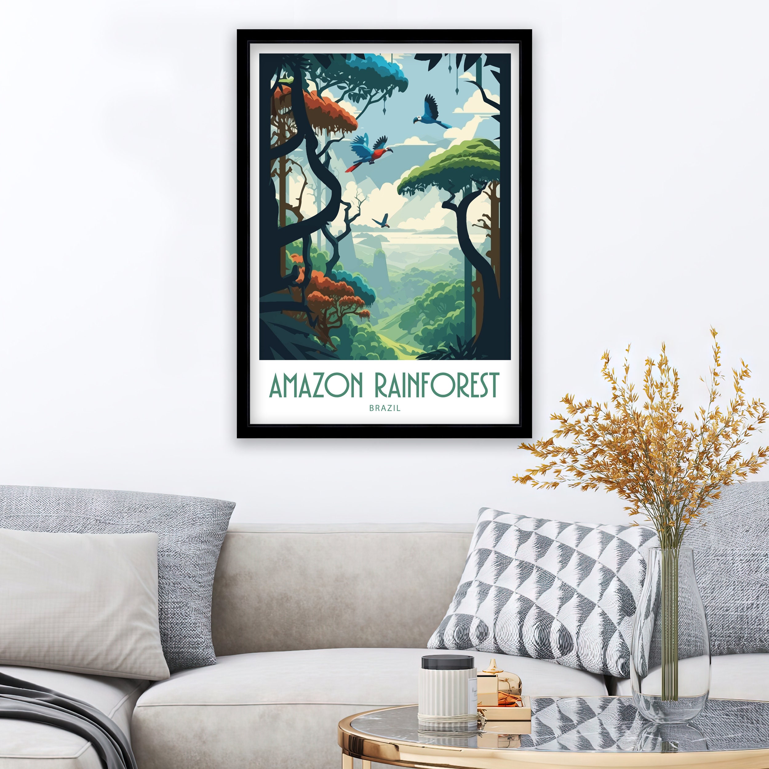 Amazon Rainforest Travel Print| Rainforest | Amazon Rainforest Poster ...