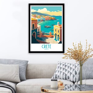 Crete Travel Print Crete Greece Poster Home Décor Crete Greece Art ...