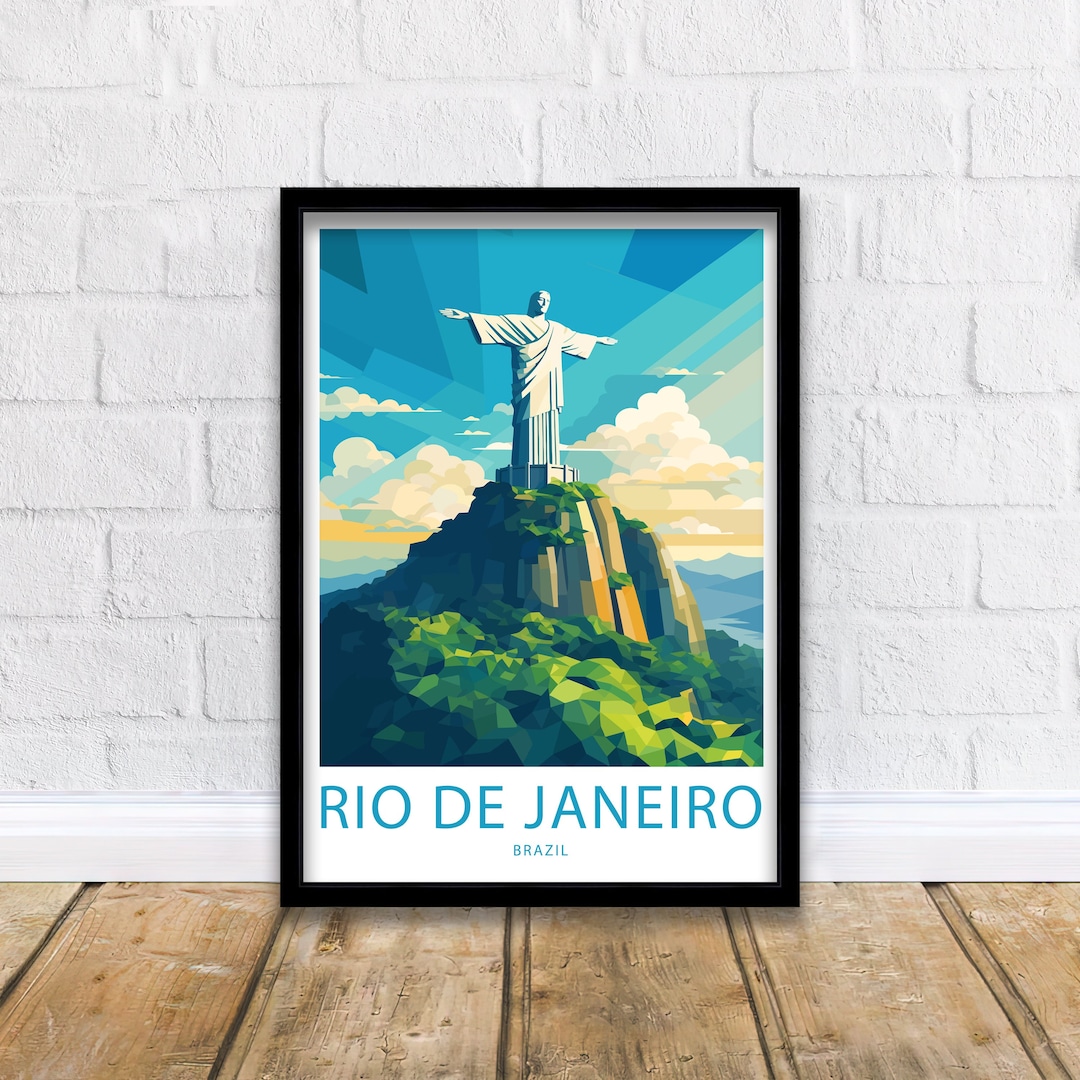 Rio De Janeiro Print Rio De Janeiro Brazil Poster Home Décor Rio De ...