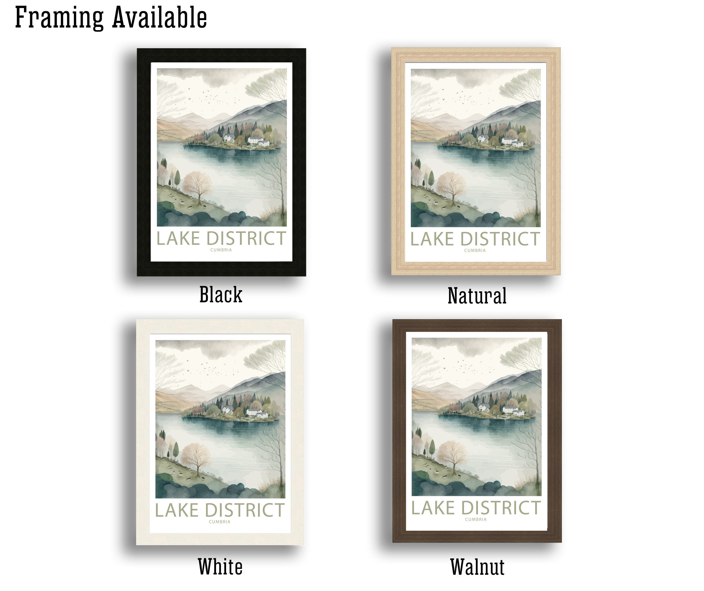 Lake District Art Print | Lake District Print | Lake District Art ...