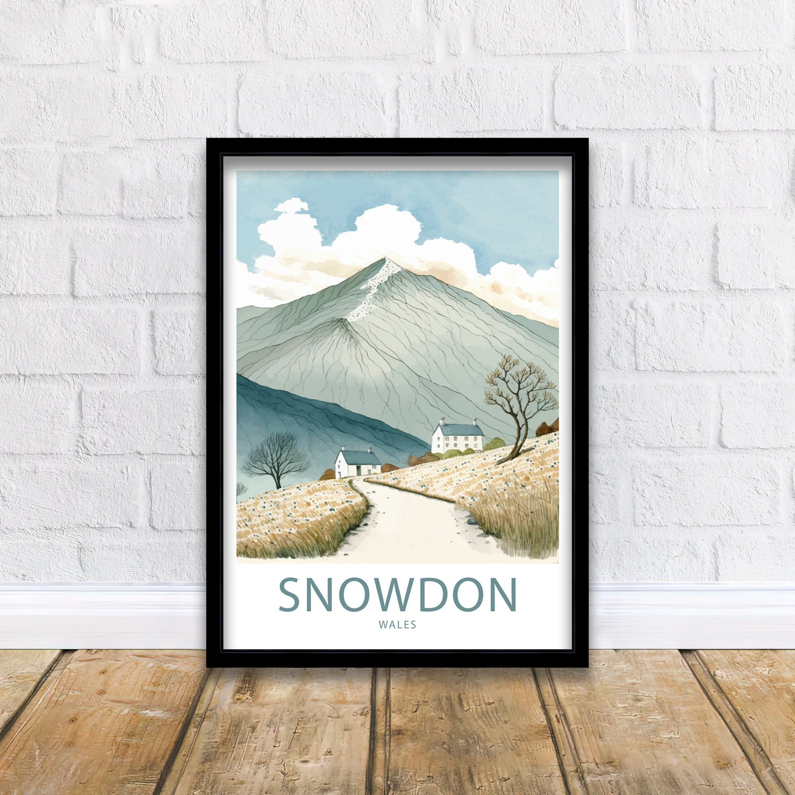 Snowdon Travel Print Wall Art Snowdon Travel Poster Gift for Snowdon ...