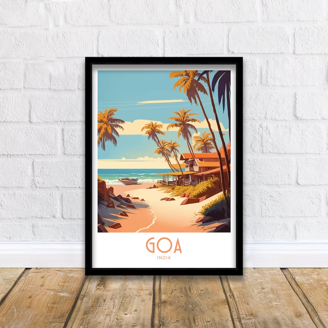 Goa India Travel Print Wall Art Goa India Travel Poster Gift for Goa ...