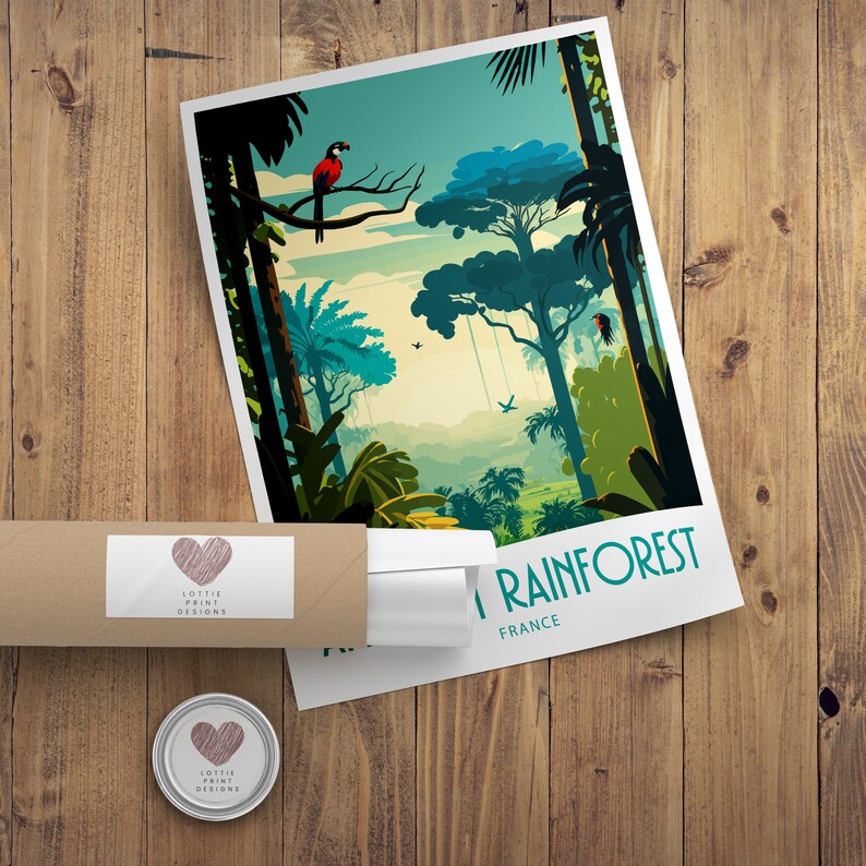 Amazon Rainforest Travel Print| Rainforest | Amazon Rainforest Poster ...
