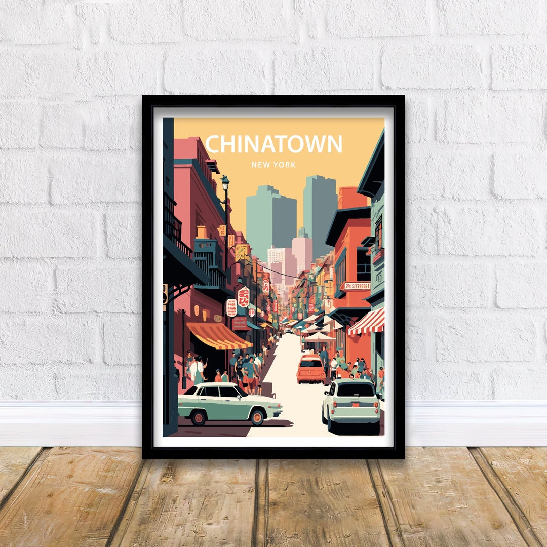 Chinatown Art Print | Chinatown Print | New York Print | New York ...