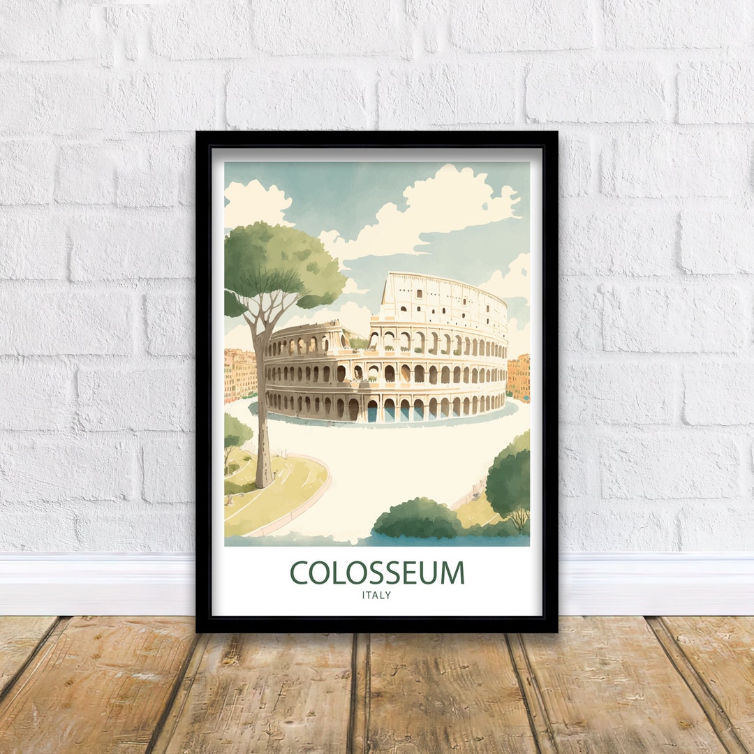 Colosseum Art Print | Rome Print | Colosseum | Colosseum Print | Rome ...