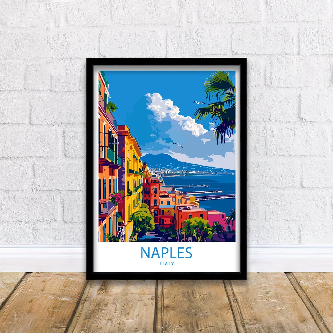 Naples Travel Print Naples Wall Decor Italy Naples Art Naples Wall Art ...