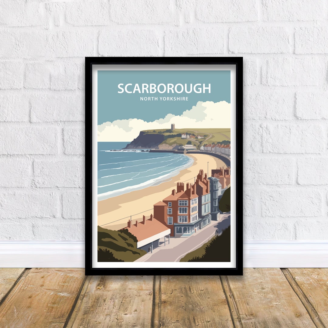 Scarborough Travel Print Wall Art Scarborough Travel Poster Gift for ...