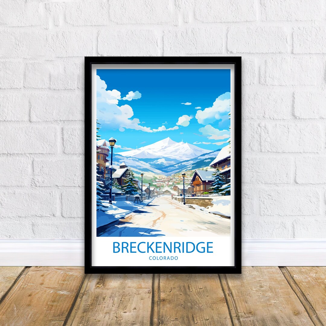 Breckenridge Travel Print Breckenridge Wall Decor Colorado Breckenridge ...