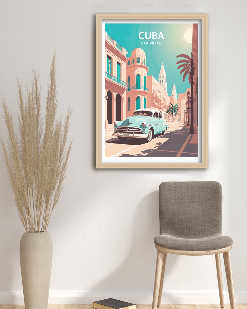 Cuba Art Print | Cuba Art Poster | Cuba Wall Art | Cuba Poster | Cuba ...
