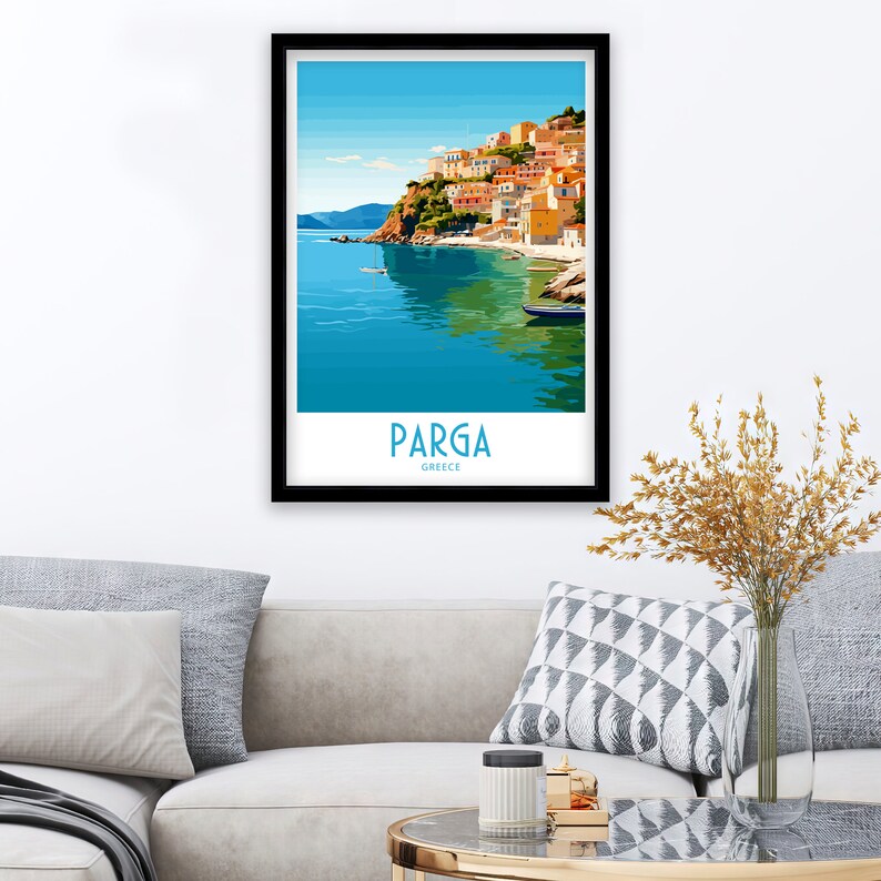 Parga Travel Print Wall Art Parga Wall Hanging Home Décor Parga Gift ...