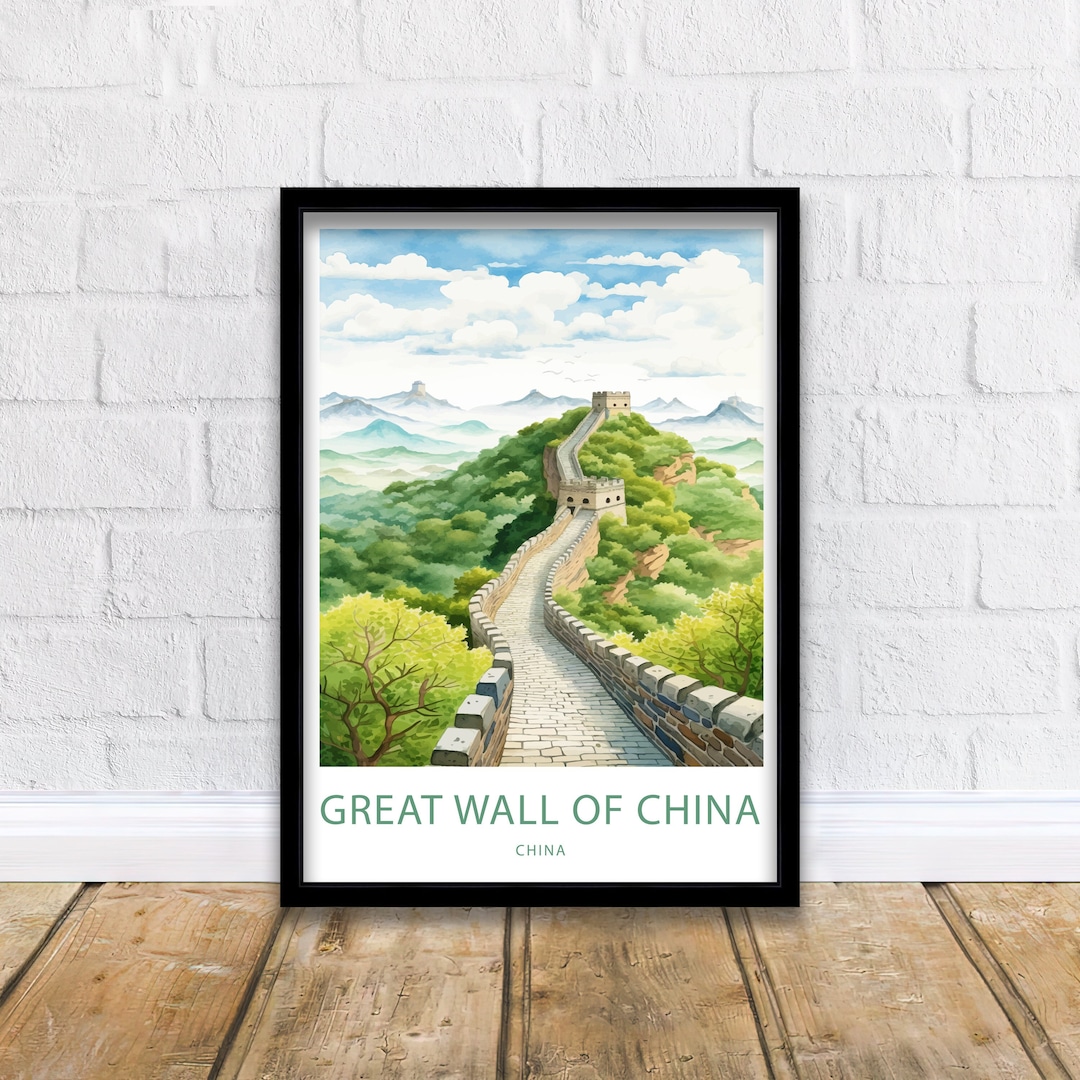 Great Wall of China Print Great Wall of China Poster Home Décor Great ...