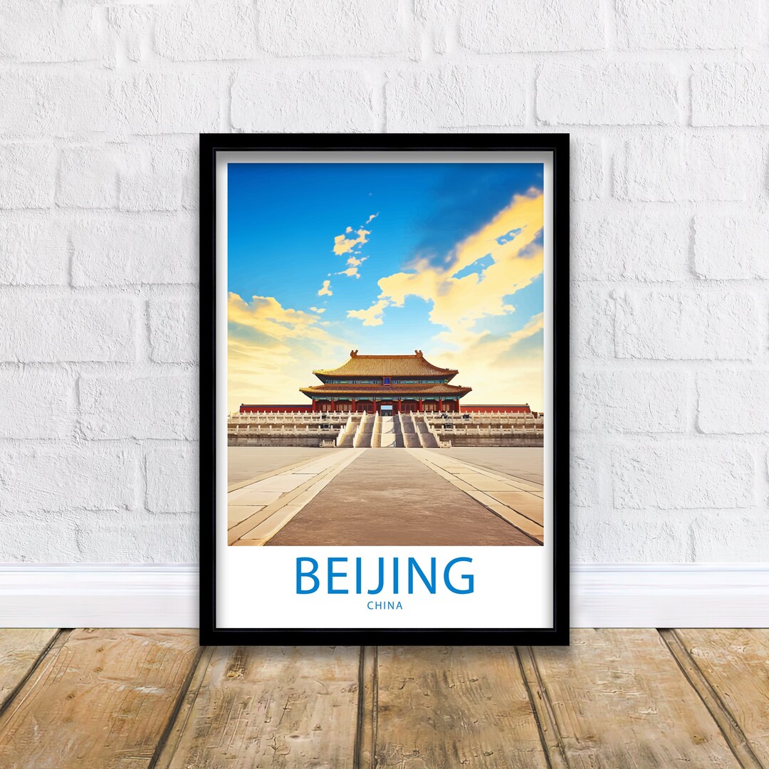 Beijing Poster Home Décor Beijing China Wall Art Beijing China Wall ...