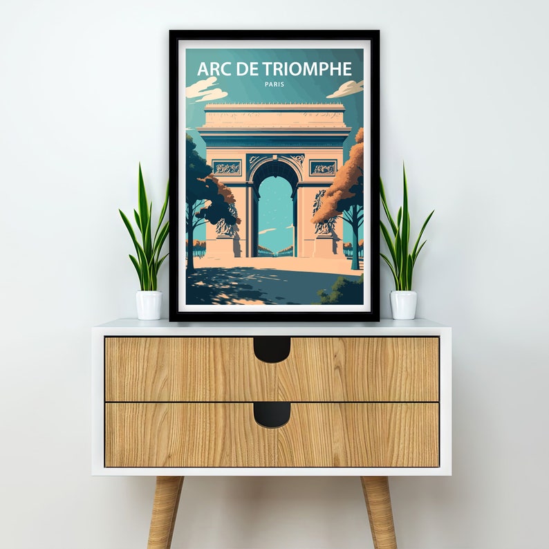 Arc De Triomphe Art Print | Arc De Triomphe | Paris Print | Home Decor ...