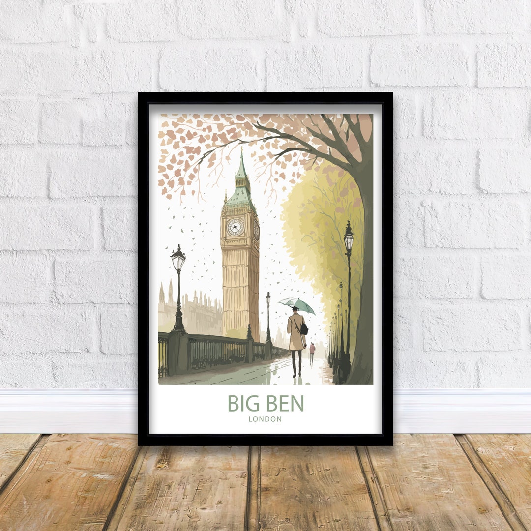 Big Ben Art Print | Big Ben | London Print | London Wall Art | Big Ben ...