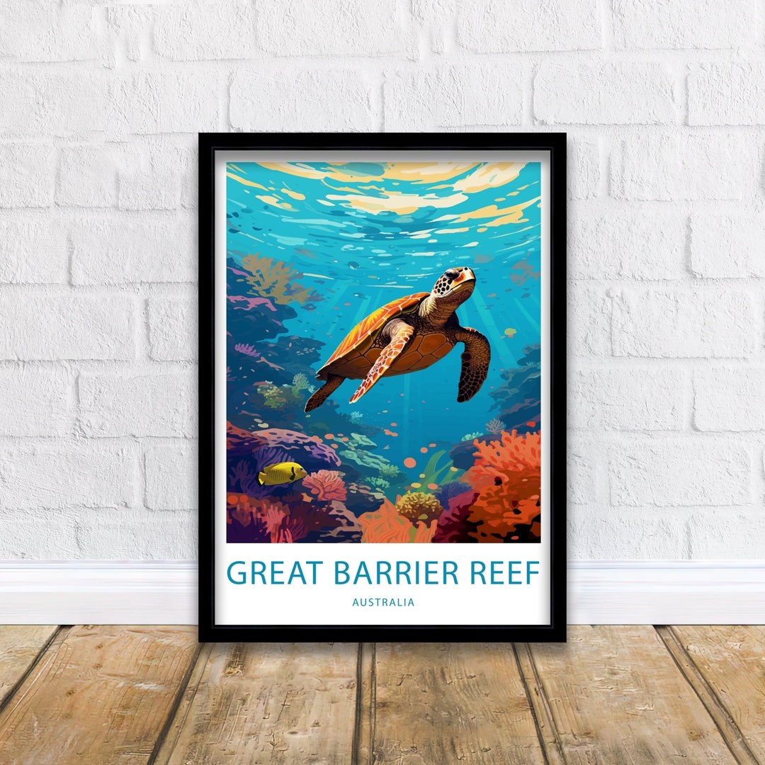 Great Barrier Reef Print Great Barrier Reef Poster Home Décor Great ...