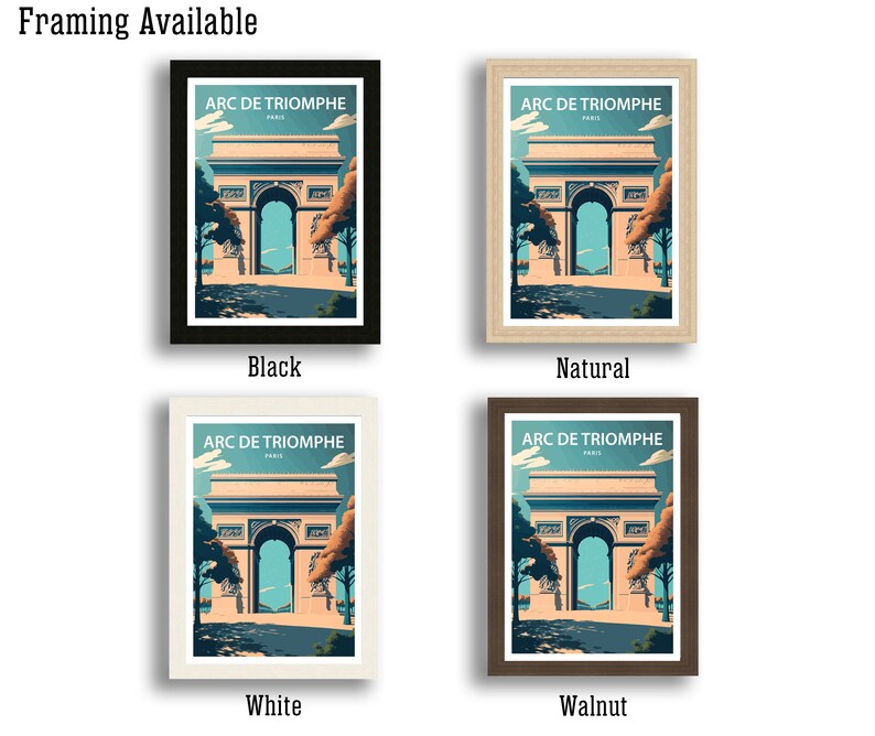 Arc De Triomphe Art Print | Arc De Triomphe | Paris Print | Home Decor ...