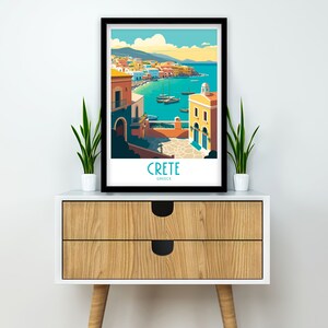Crete Travel Print Crete Greece Poster Home Décor Crete Greece Art ...