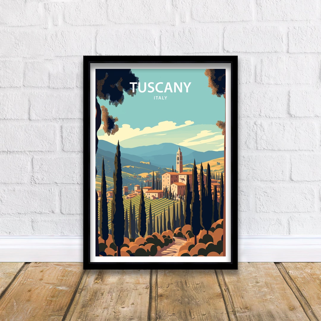 Tuscany Art Print | Tuscany Print | Italy Wall Art | Italy Poster ...