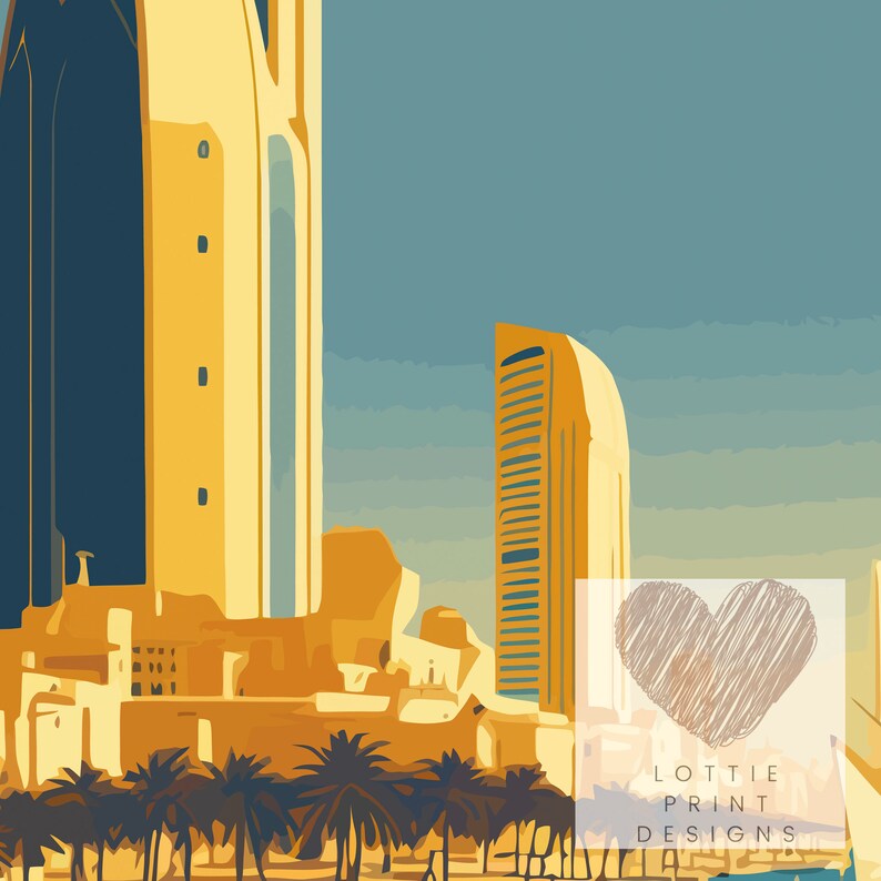 Manama Bahrain Travel Print Wall Art Manama Travel Poster Gift for ...