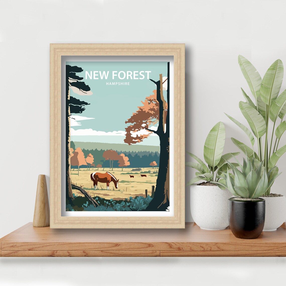 New Forest Art Print | New Forest | Hampshire | National Forest | Pony ...