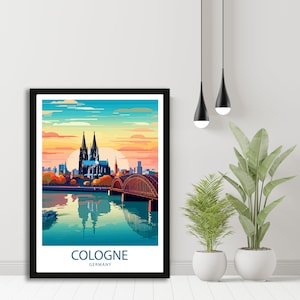 Cologne Travel Print Cologne Wall Decor Germany Cologne Art Cologne ...