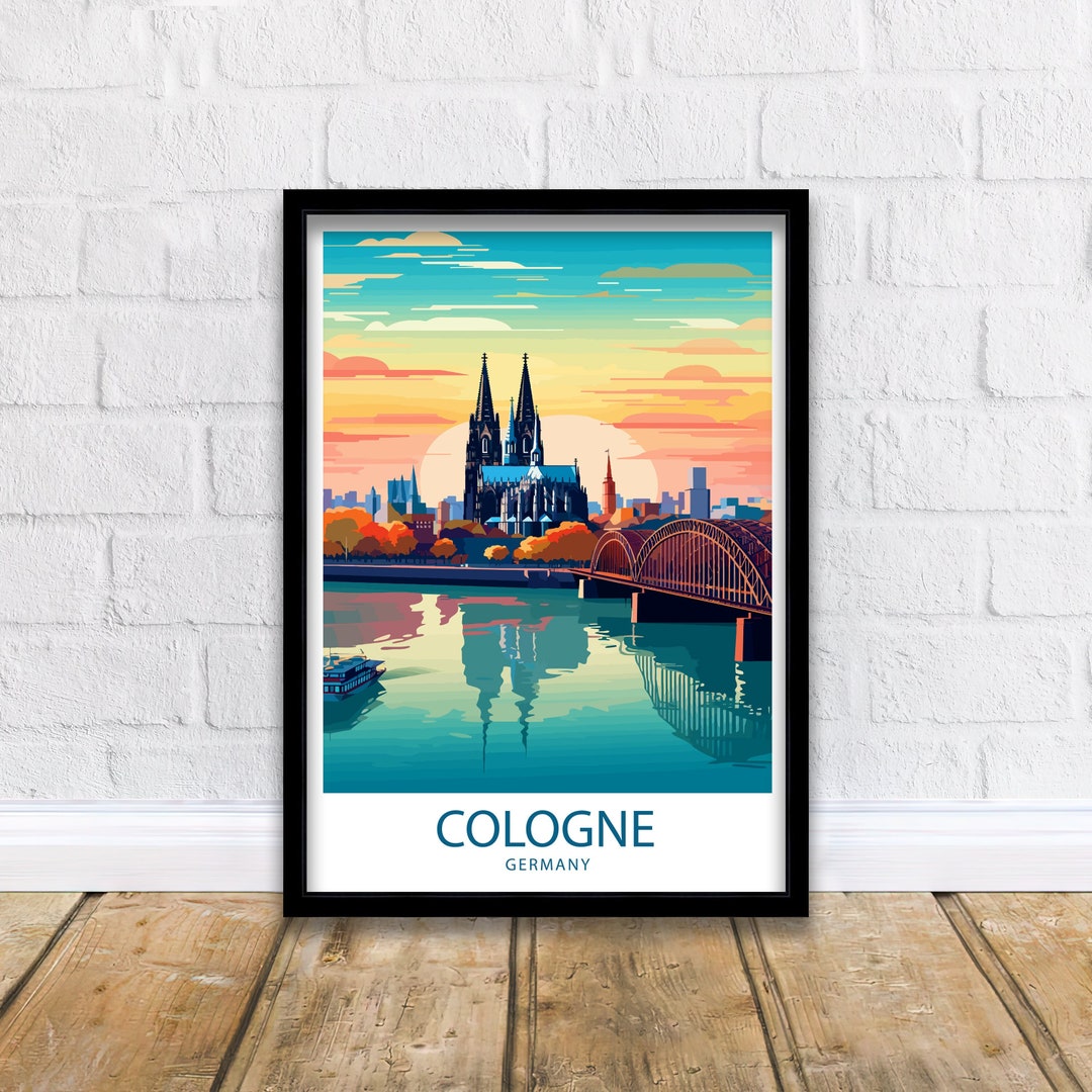 Cologne Travel Print Cologne Wall Decor Germany Cologne Art Cologne ...