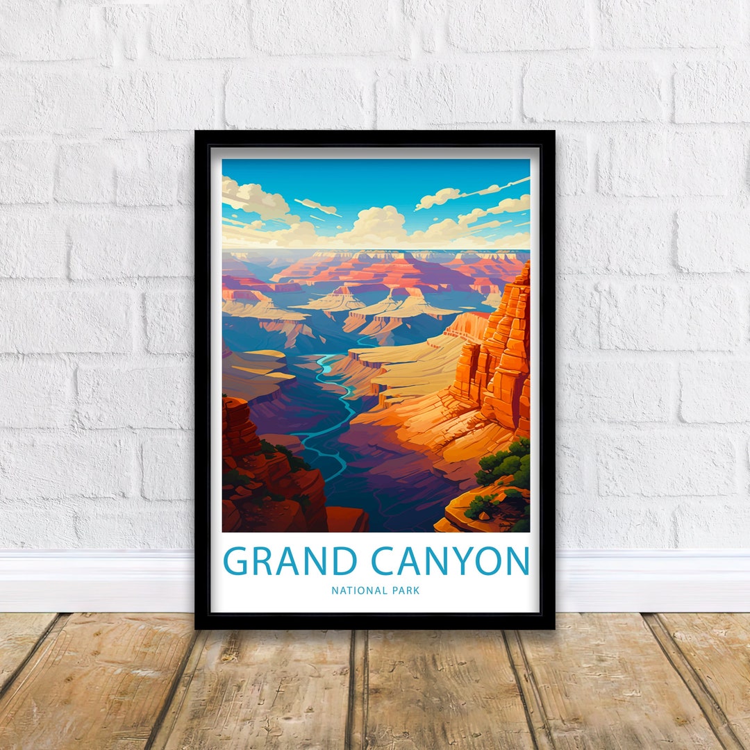 Grand Canyon Poster Home Décor Grand Canyon Wall Art Grand Canyon Home ...