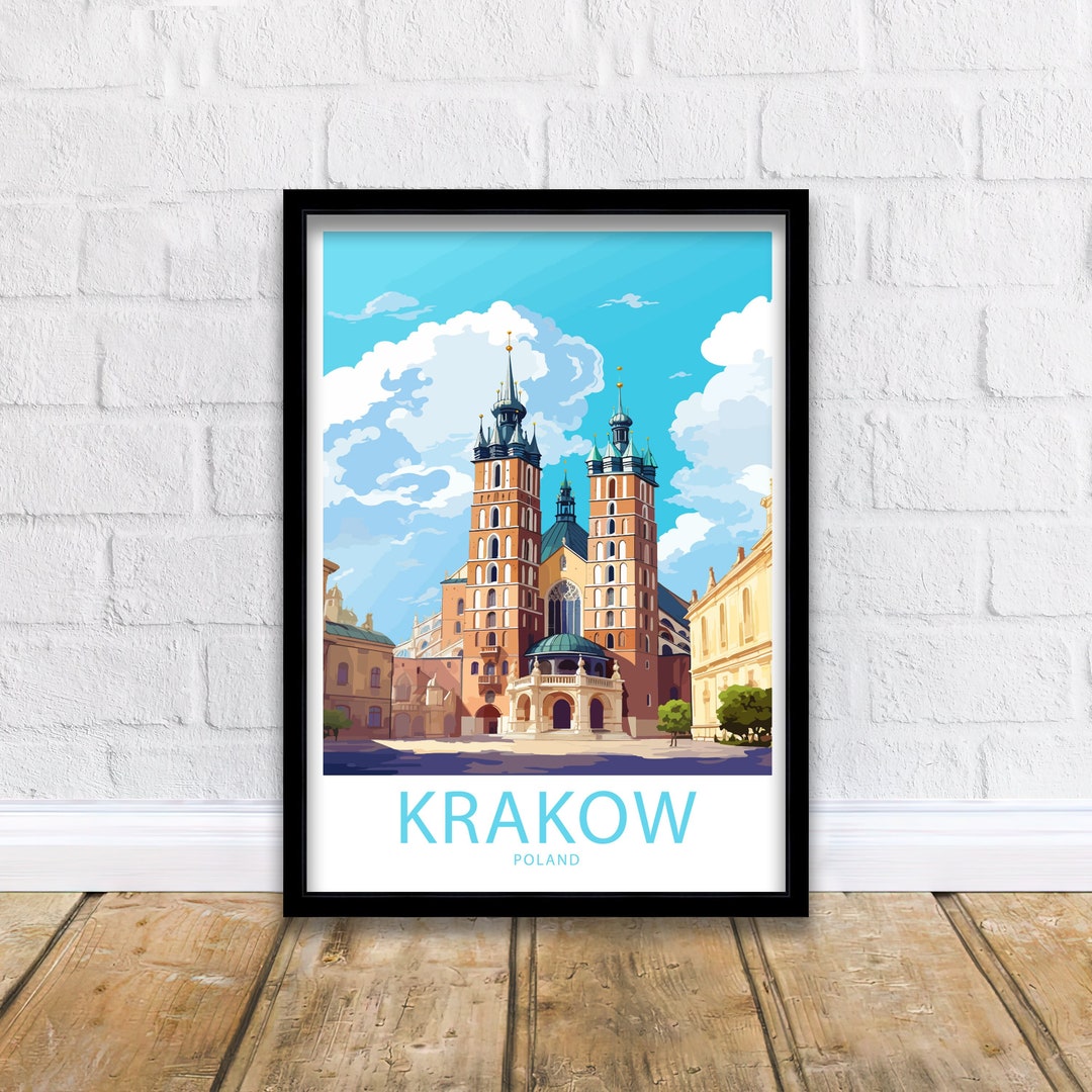Krakow Print Krakow Poster Home Décor Krakow Poland Wall Krakow Poland ...