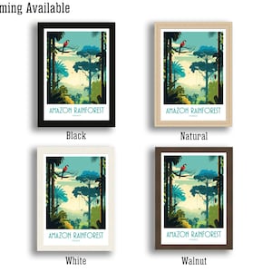 Amazon Rainforest Travel Print| Rainforest | Amazon Rainforest Poster ...