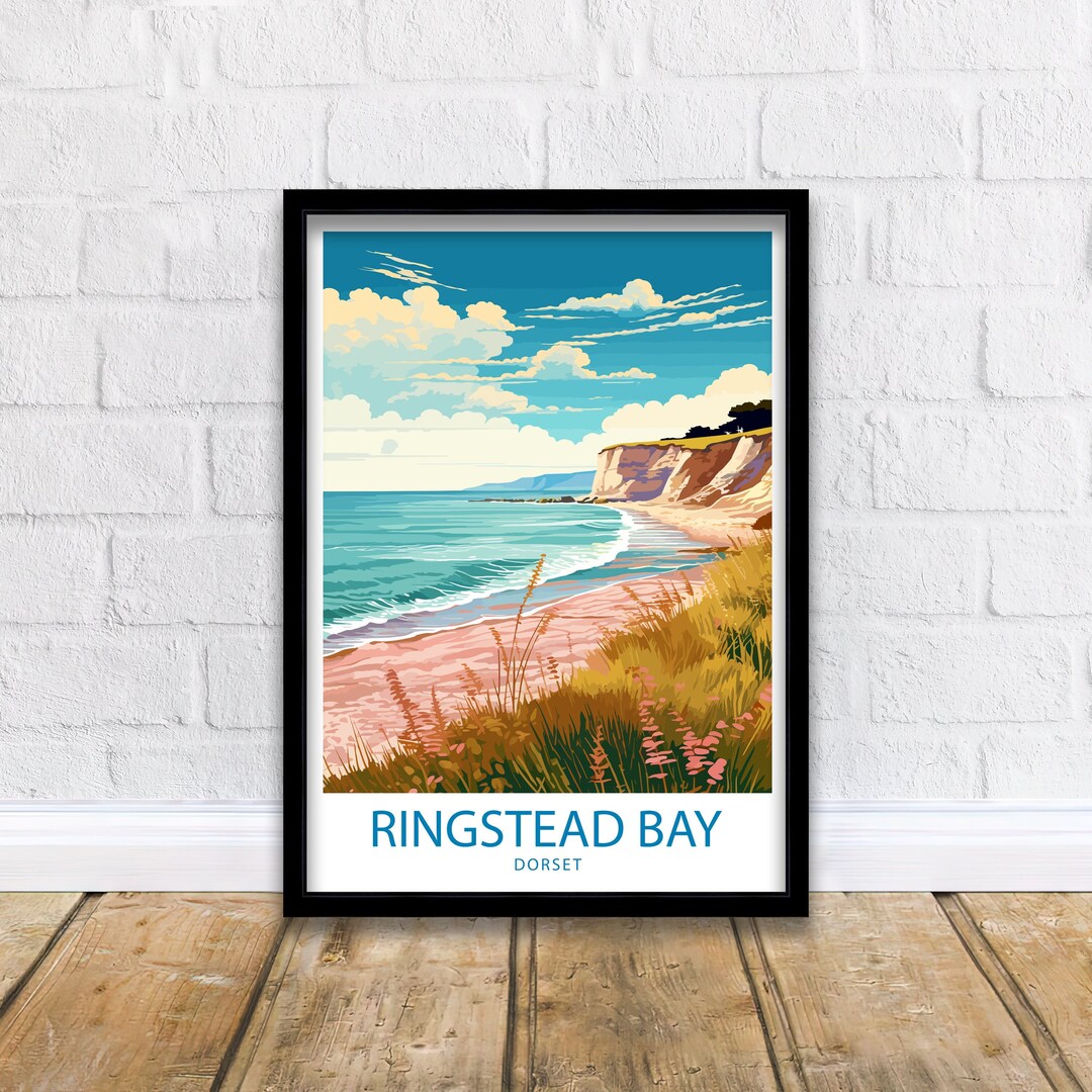 Ringstead Bay Travel Print Ringstead Wall Decor UK Ringstead Art ...