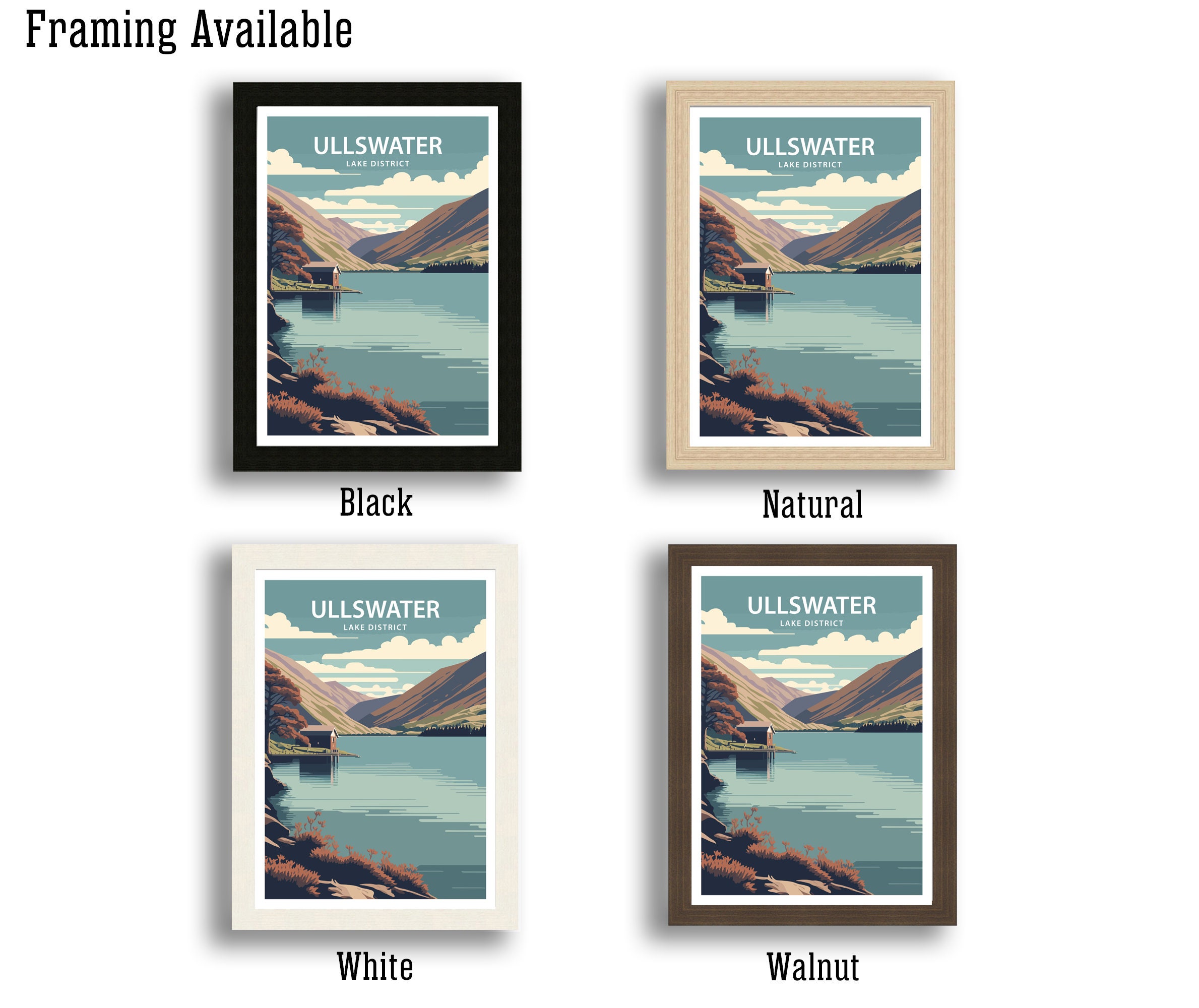 Ullswater Art Print Ullswater Poster Lake District Lake - Etsy UK