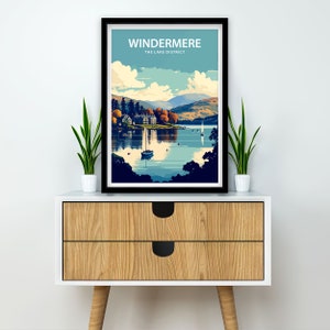 Windermere Art Print | Windermere Poster | Windermere Wall Art | Travel ...