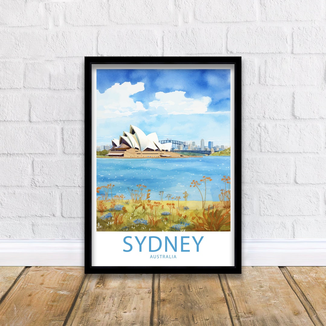 Sydney Opera House Poster Home Décor Sydney Opera House Wall Art Sydney ...