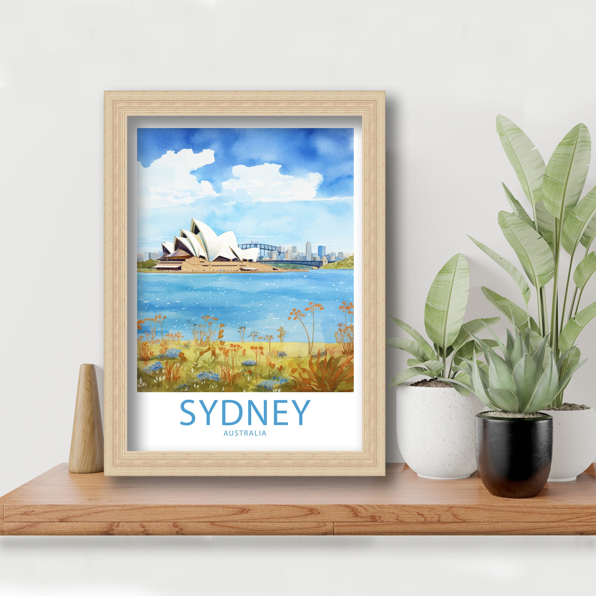 Sydney Opera House Poster Home Décor Sydney Opera House Wall - Etsy