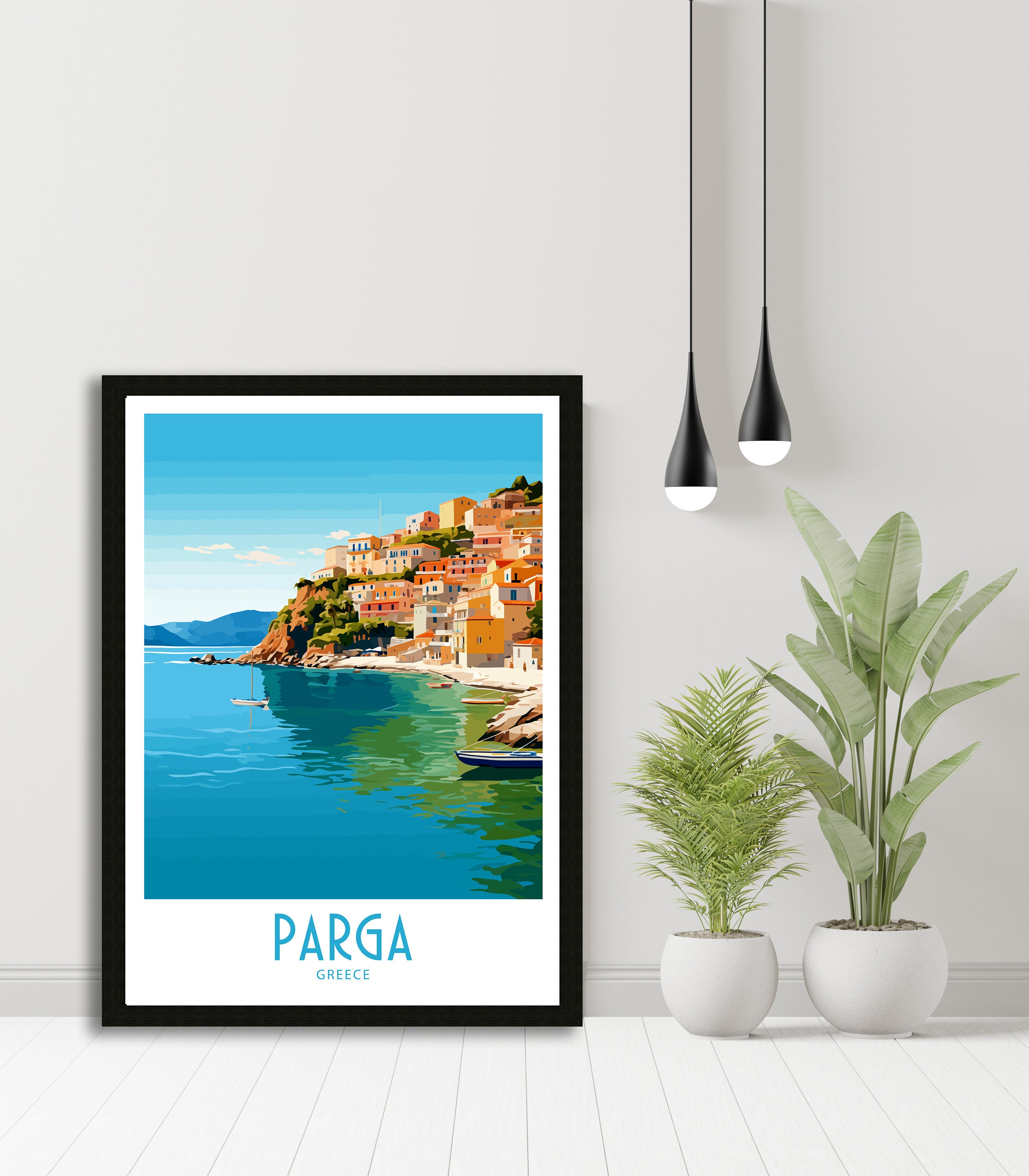 Parga Travel Print Wall Art Parga Wall Hanging Home Décor Parga Gift ...