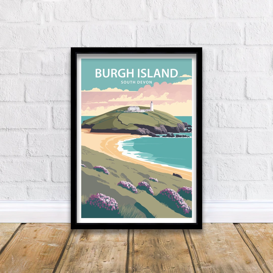 Burgh Island Art Print | Burgh Island | Travel Poster | Travel Print ...
